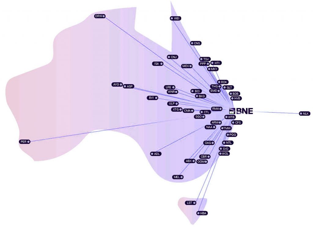 Departures Brisbane Airport BNE