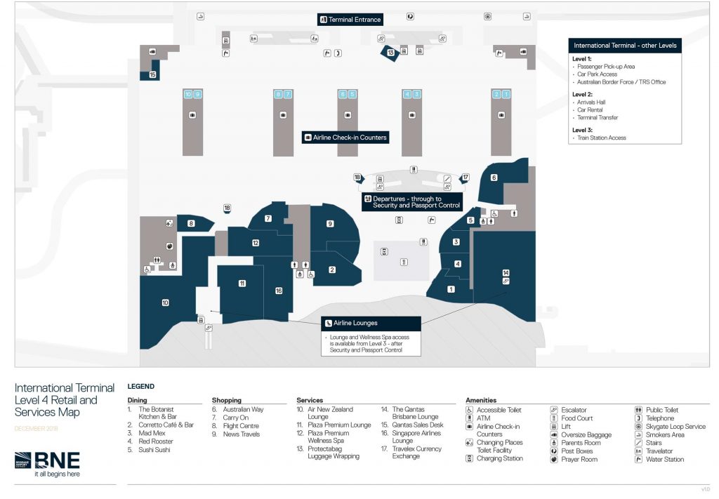 International Terminal map - BNE